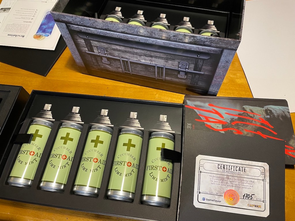 GameFlavor Resident Evil First Aid Drink Collector's Box Review